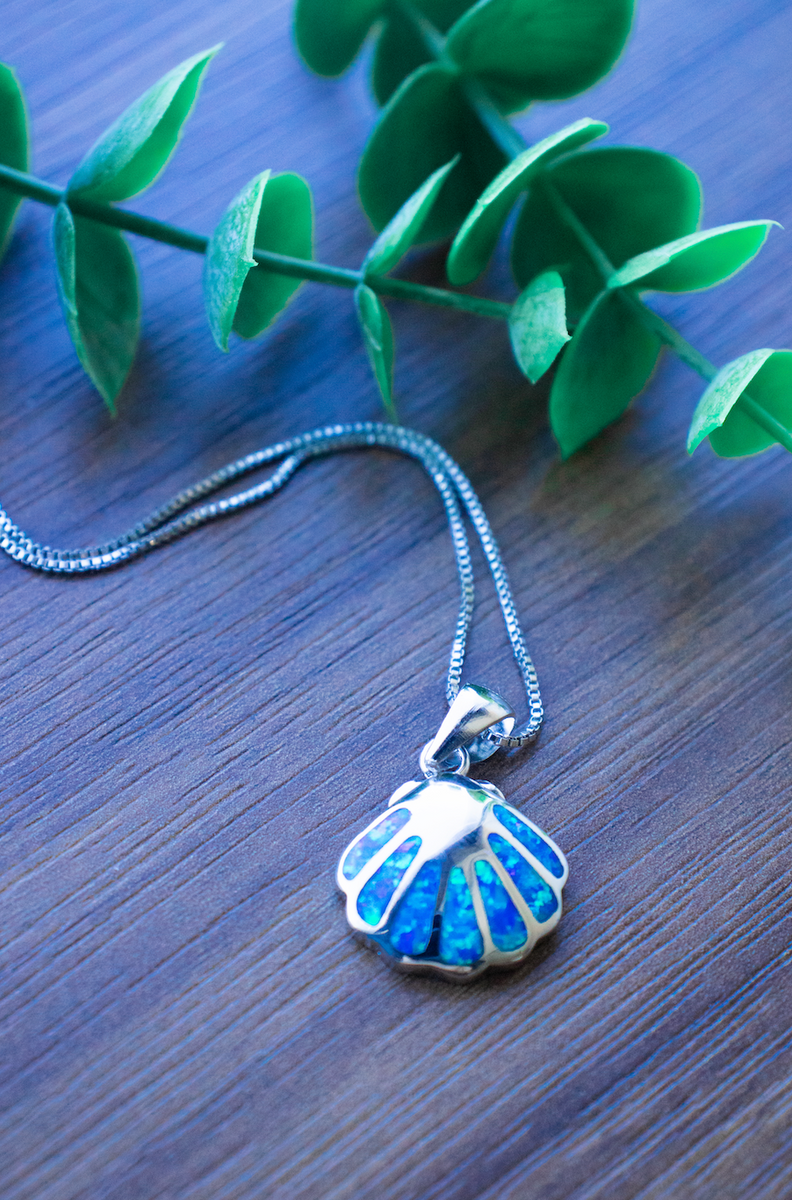 SEA SHELL BLUE FIRE OPAL – BlueOceanCo